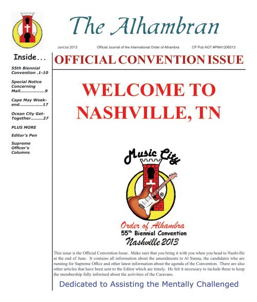 The Alhambran June 2013 - International Order of Alhambra