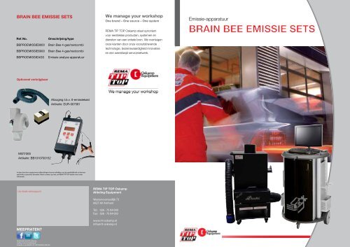 brain bee emissie sets - REMA TIP TOP Oskamp Equipment