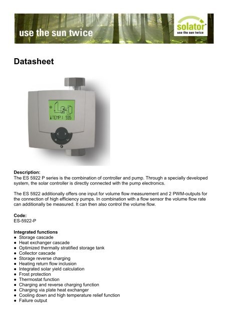 Datasheet - Solator