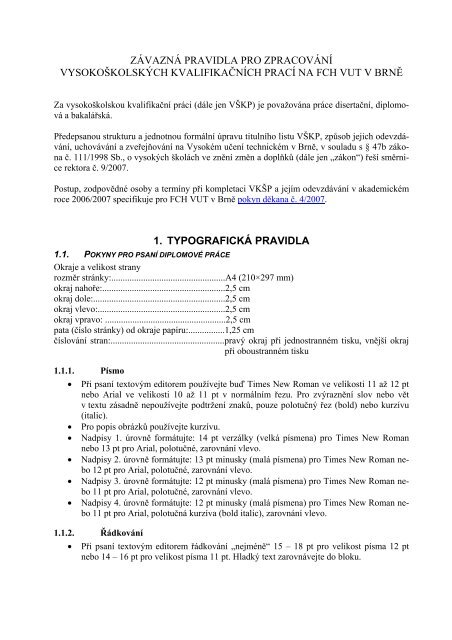 Titulní list - Vysoké učení technické v Brně