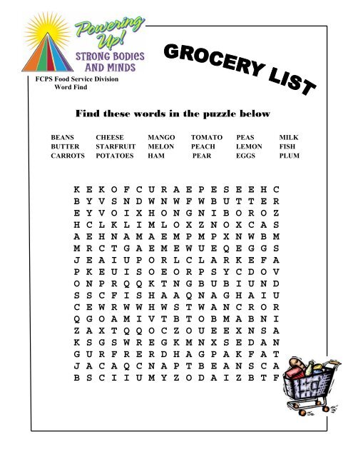 Find These Words In The Puzzle Below 