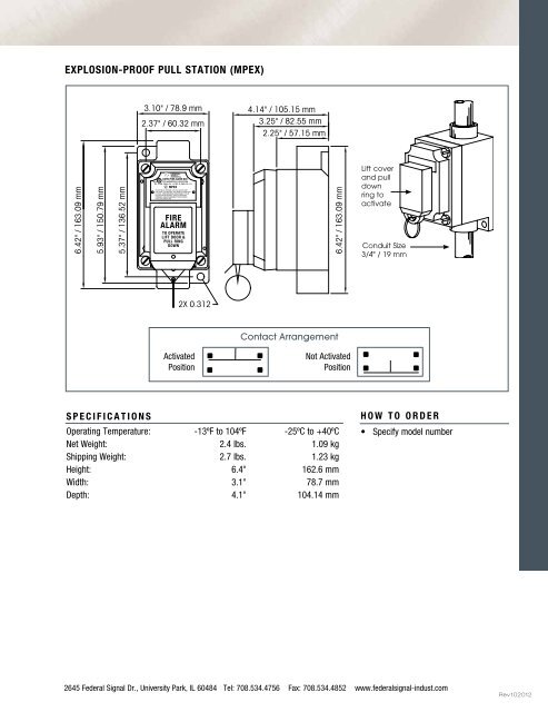 EXPLOSION-PROOF PULL STAT