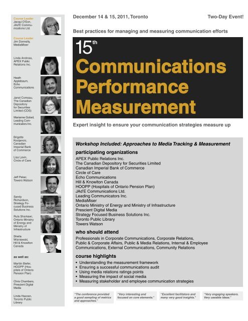 Communications Performance Measurement - Federated Press