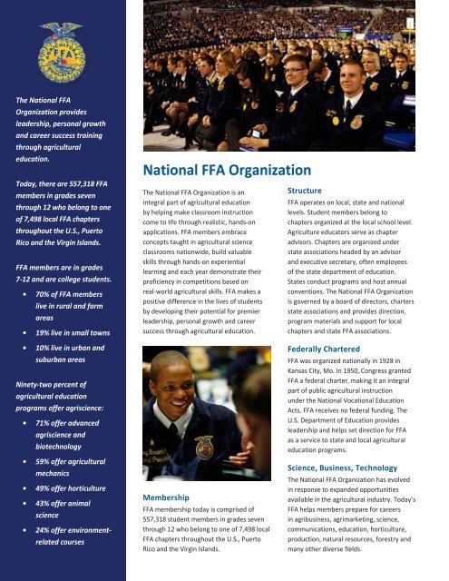 Facts and Statistics - National FFA Organization
