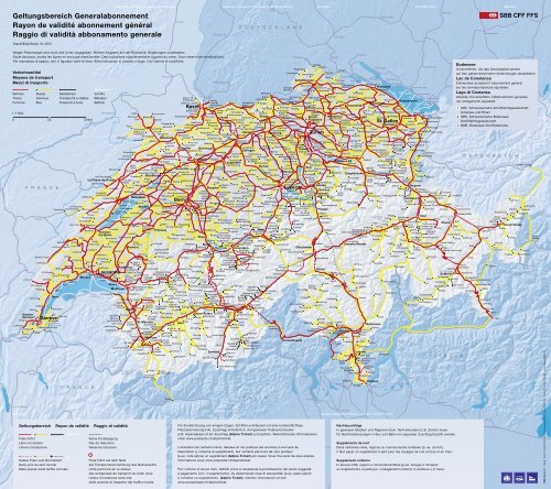 Geltungsbereich Generalabonnement Rayon de validité ... - SBB