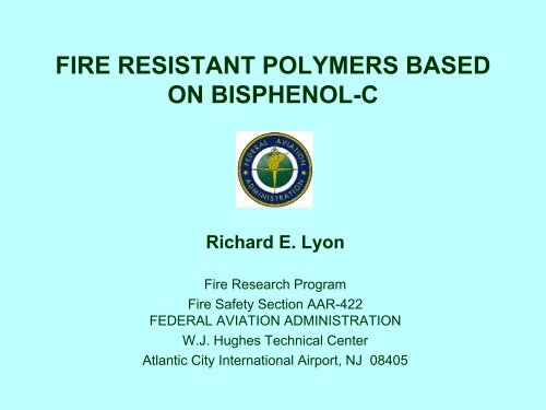 POLYMER FLAMMABILITY - Fire Safety Branch - FAA