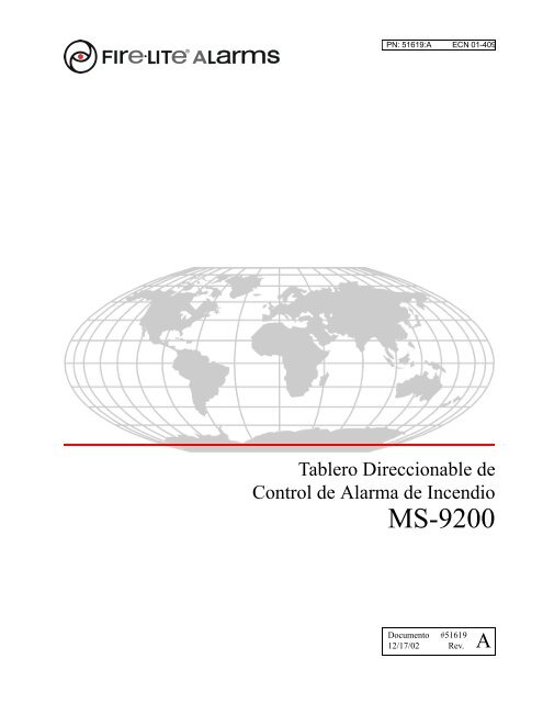 MS-9200 - Fire-Lite Alarms
