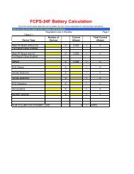 MS-9600UDLS Battery Calculation - Fire-Lite Alarms
