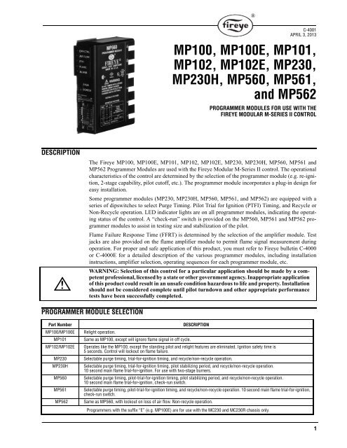 C-4001 - Fireye Inc.
