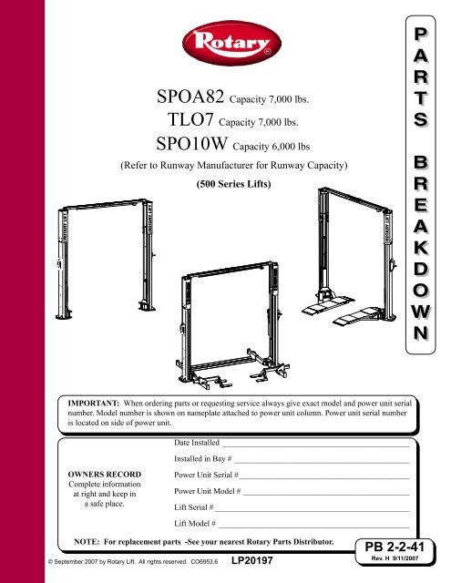 ROTARY SPOA82 BREAKDOWN.pdf - Atlantic Auto Suppliers