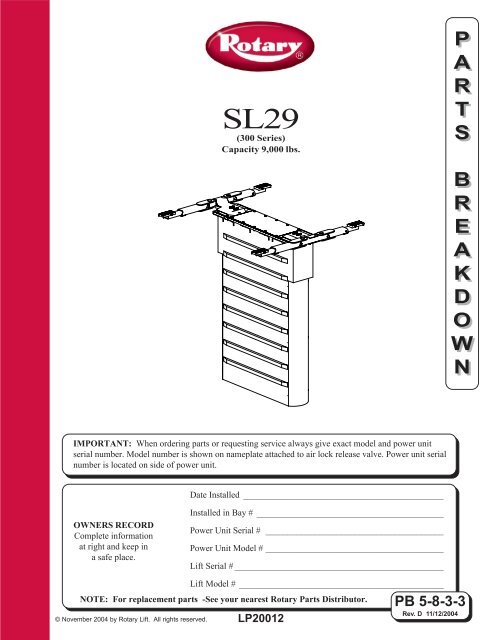 ROTARY SL29 - Atlantic Auto Suppliers