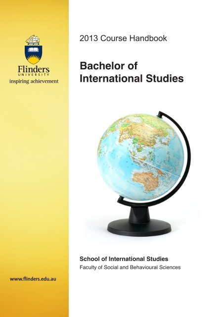 Bachelor of International Studies - Flinders University
