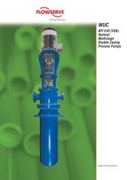 API 610 (VS1) Vertical Line Shaft Multistage Process ... - Flowserve