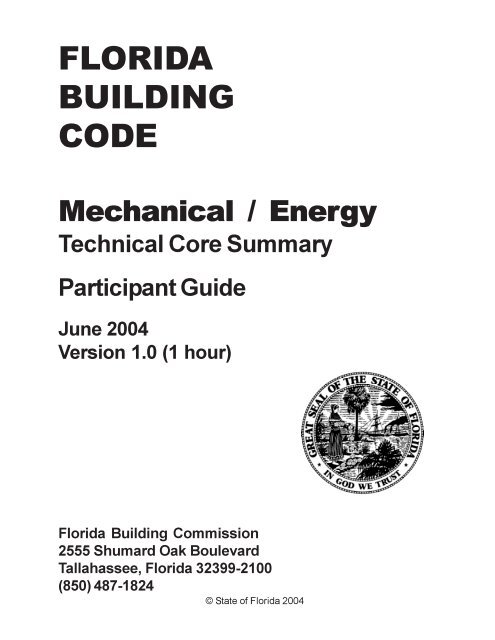 Technical Core Summary - Florida Building Code Information System