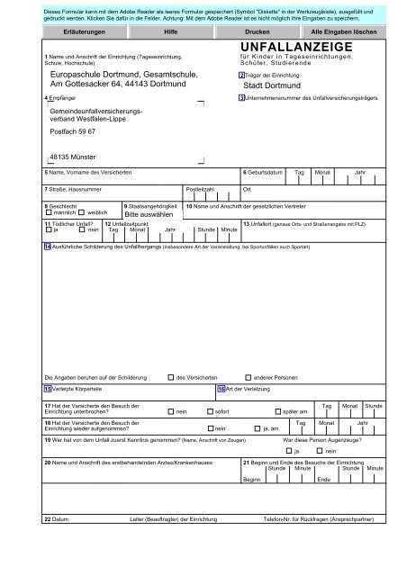Unfallanzeige (als pdf) - foerderverein-europaschule.de