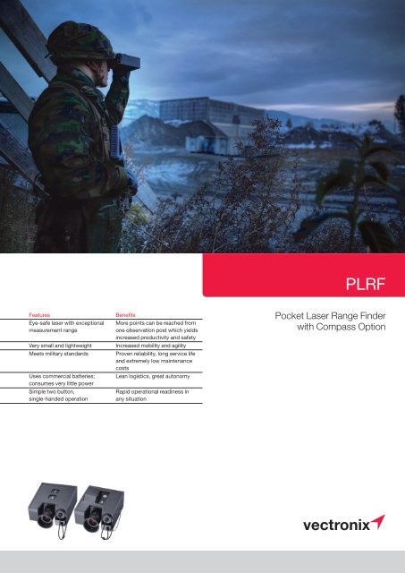 Pocket Laser Range Finder With Compass Option