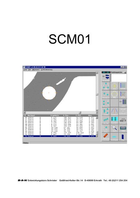 Messen mit einem Flachbettscanner SCM01