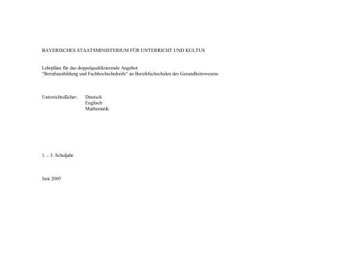 Download LP_DBFH-GesundheitDEM.pdf - ISB - Bayern