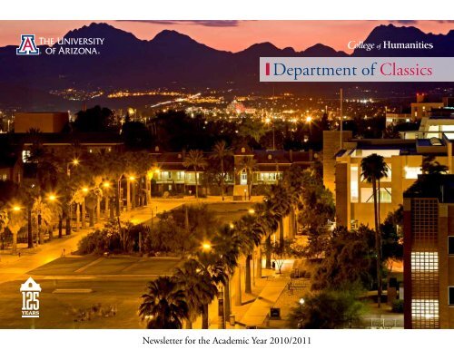 Inside Front Cover - Classics - University of Arizona