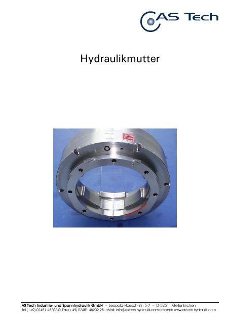 Hydraulikmutter - AS Tech Industrie