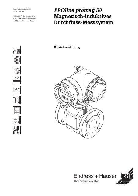 PROline promag 50 Magnetisch-induktives Durchfluss-Messsystem