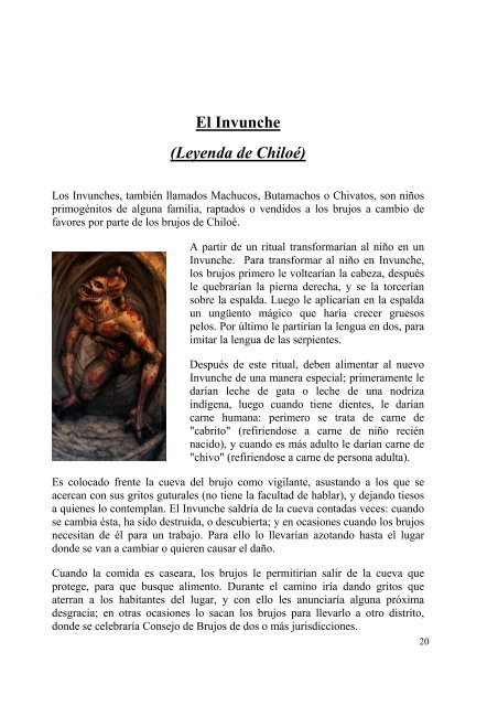 El Invunche (Leyenda de C