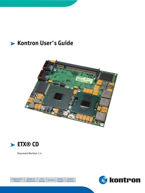 Kontron User's Guide - ies