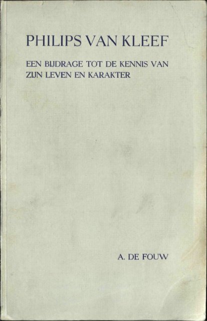 PHILIPS VAN KLEEF - VU-DARE Home
