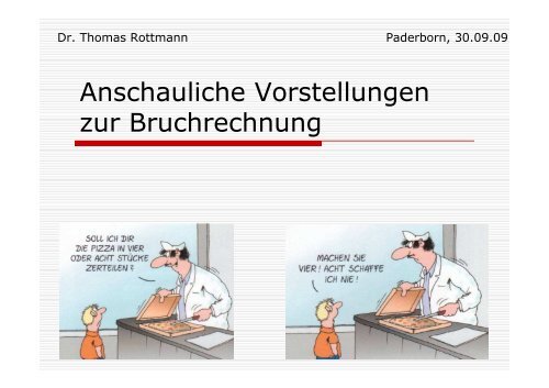 Anschauliche Bruchrechnung 1 nach Dr. Thomas Rottmann - Sinus