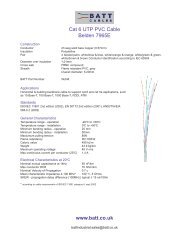 Fire Resistant Power Cable BS6387 - Batt Cables