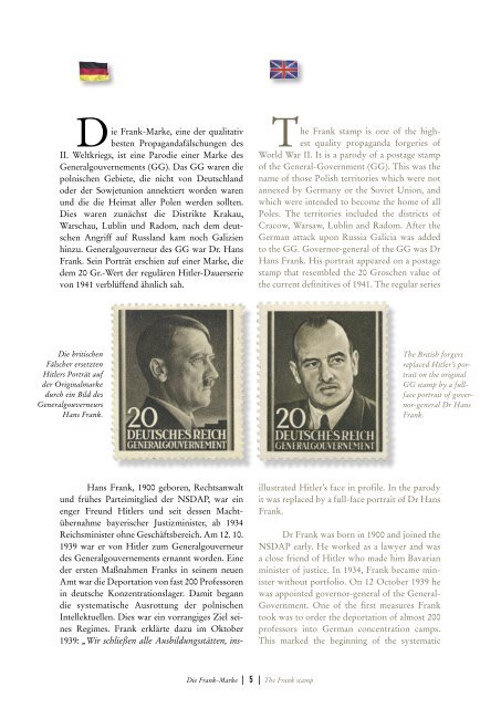 The Hans Frank Stamp, British Propaganda Forgery for the General ...