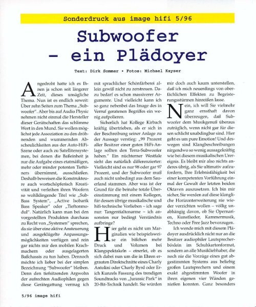 Terra - Audio Physic