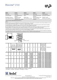 General Assembly of HP21 HydraPac - Avdel® USA