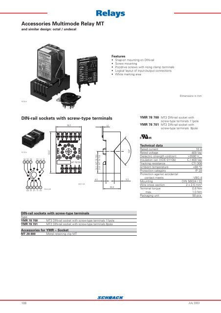 Relays - Schrack