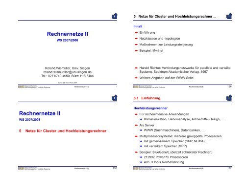 Rechnernetze II Rechnernetze II - Betriebssysteme und verteilte ...