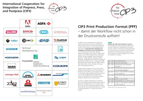 CIP3 Brochure (deutsch) - CIP4