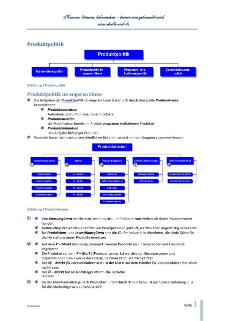 Marketing 06 - Kennen, können, beherrschen - Lernen was ...