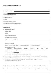 Untermietvertrag-Muster - NokNok