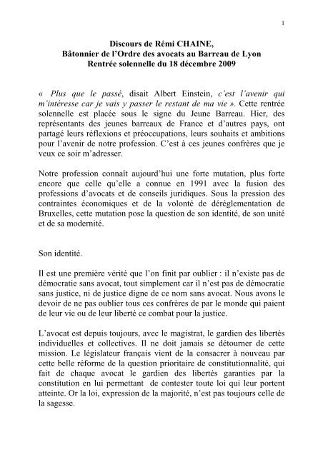 Discours format presse