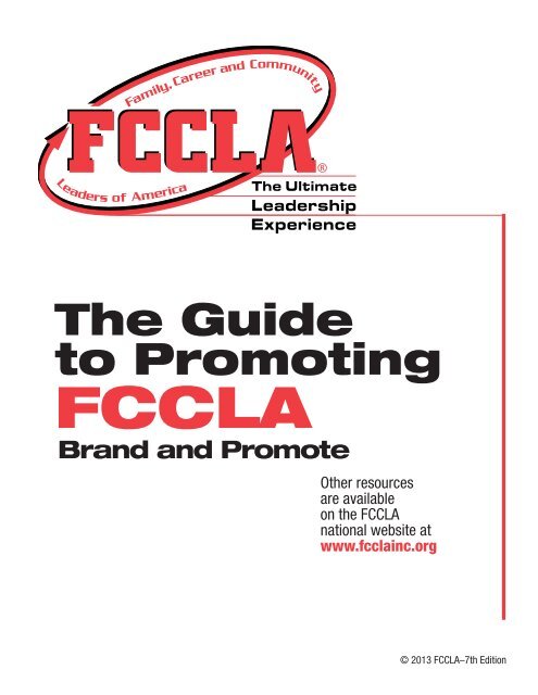 2013 FCCLA Guide to Promoting