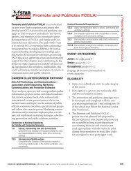 PROMOTE AND PUBLICIZE! Rubric Portfolio Points - Texas FCCLA
