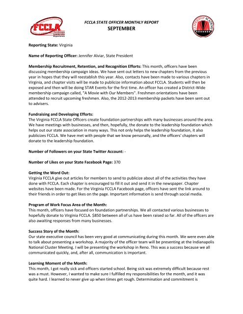 Fccla Leadership Quotes CHAPTER