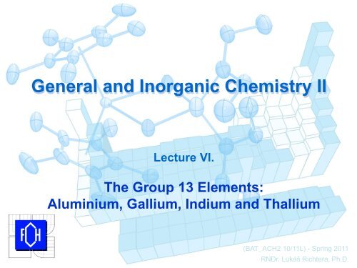 General and Inorganic Chemistry II