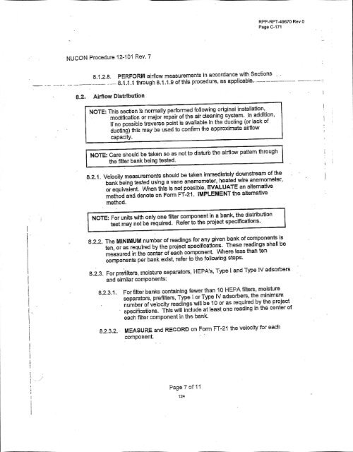 NUCON Procedure 12-101