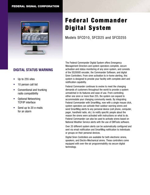 Federal Commander Digital System - Federal Signal