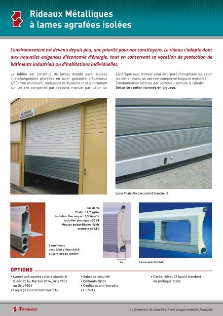 Cache-rideaux 3 faces standard en tôle galvanisée