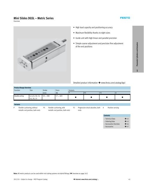 Product Info - Festo