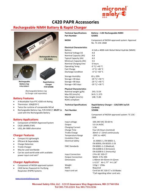 C420 PAPR Accessories - ThomasNet