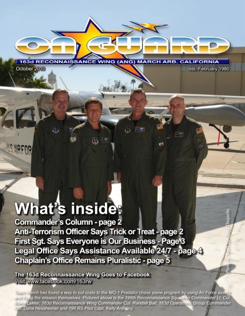 What's inside: - 163rd RW, California Air National Guard