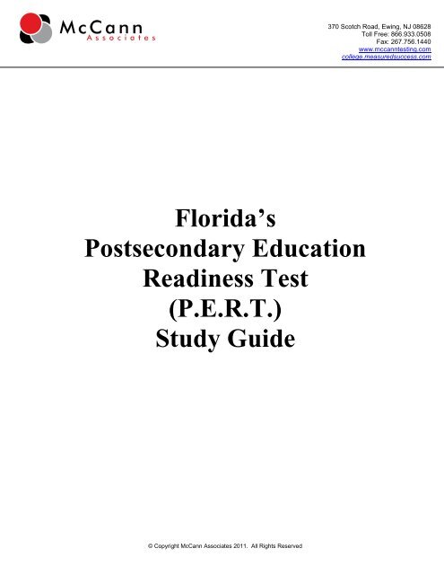 PERT Student Study Guide